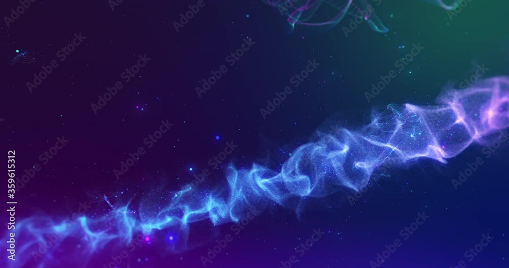 Space Particles animation background with stars and constellations ...