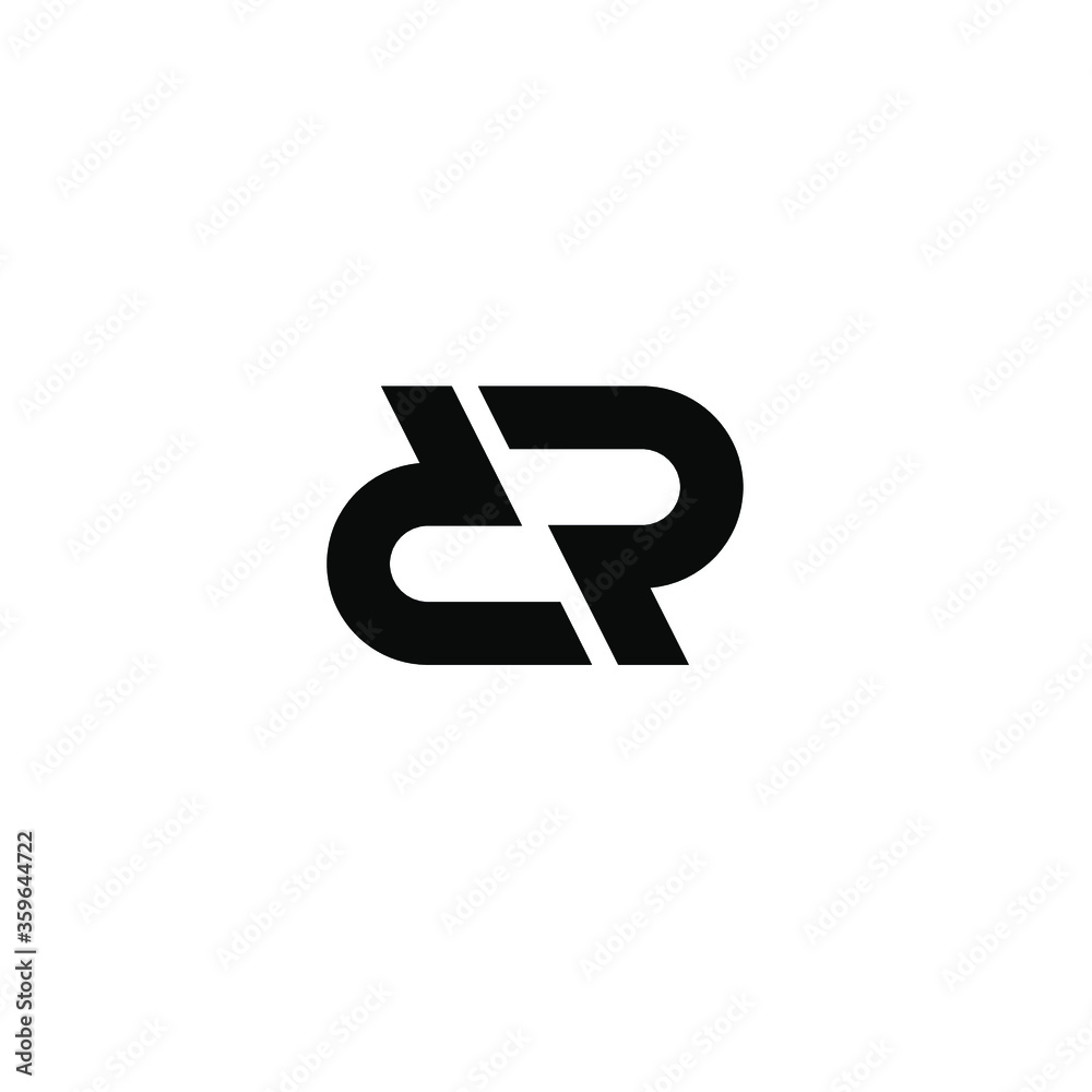 dr d r letter vector logo Stock Vector | Adobe Stock