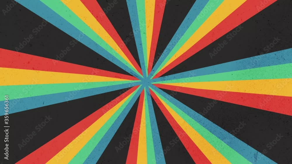 Retro sunburst animated background looping 4k video Stock Video | Adobe ...