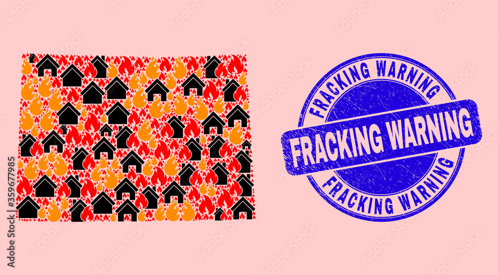 Fire hazard and property combination Colorado State map and Fracking ...