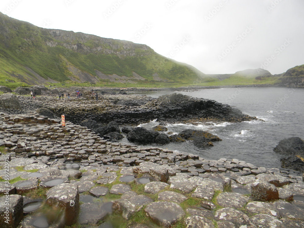 Giant's Causeway is an area interlocking basalt columns, the result of ...