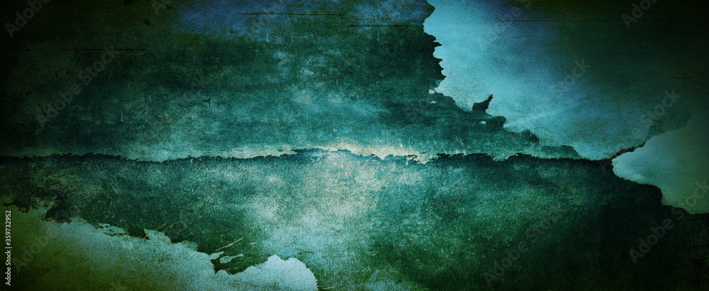 Solid green background with dark elegant border and rich deep colors ...