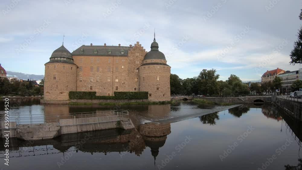 Wideo Stock: Örebro Castle is a medieval castle fortification in Örebro ...