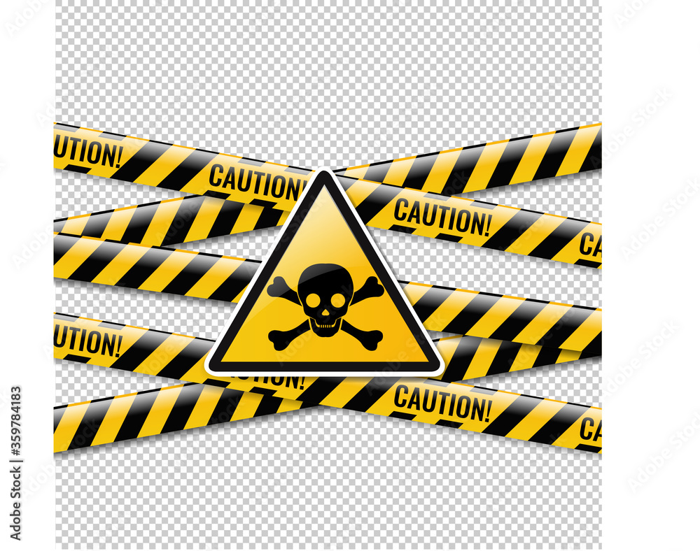Danger Sign And Isolated Transparent Background With Gradient Mesh ...