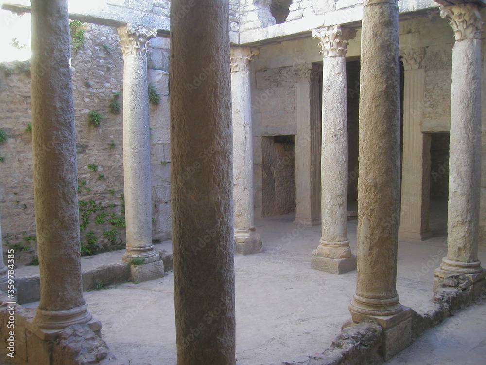 BULLA REGIA. TUNISIA. ROMAN AND EARLY CHRISTIAN RUINS. Stock Photo ...