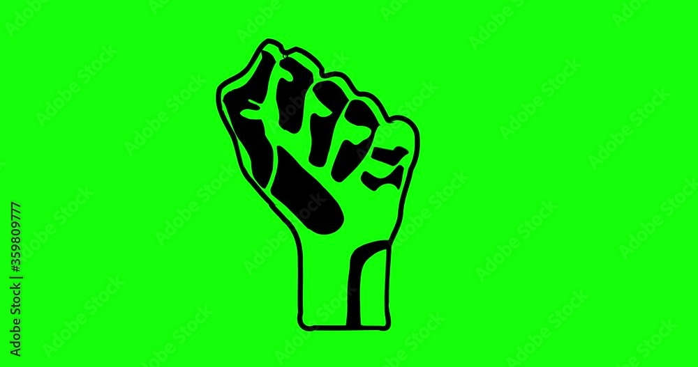 animated video of the movement logo black lives matter, symbol against ...