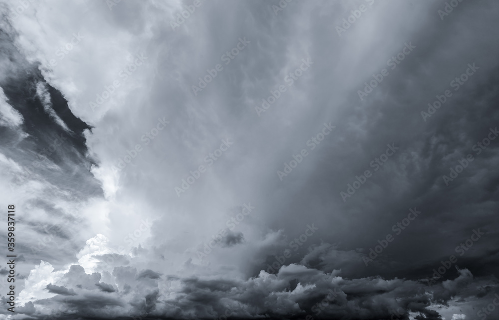 Dark dramatic sky and clouds. Background for death and sad concept ...