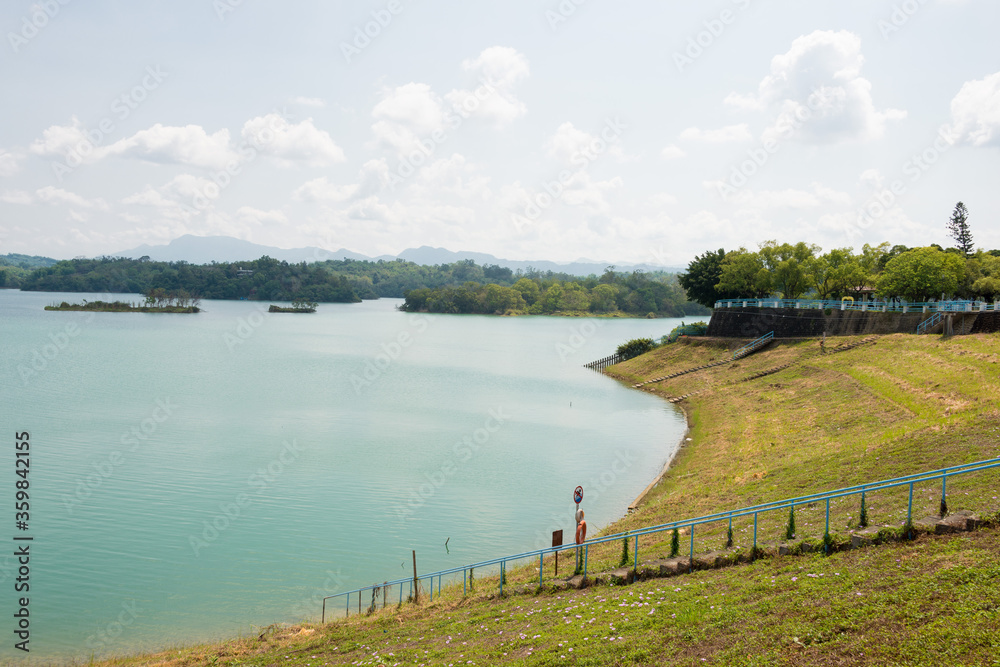Wusanto Reservoir scenic area in Guantian District, Tainan, Taiwan. The ...