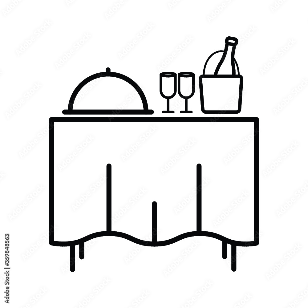 Setout line icon, outline vector sign, linear style pictogram isolated ...