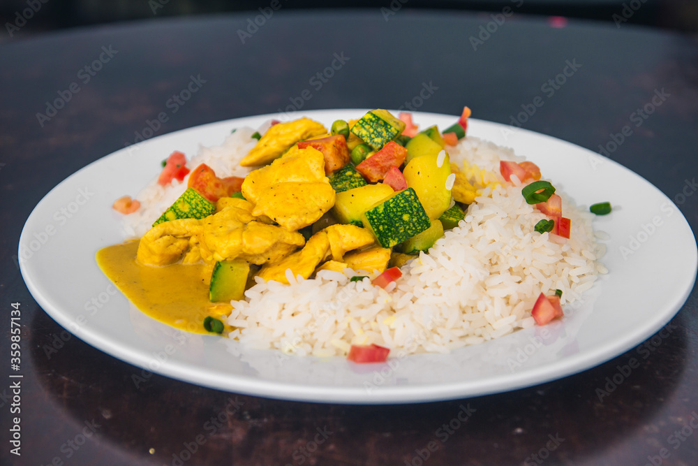 Platos de menu restaurante Stock Photo | Adobe Stock