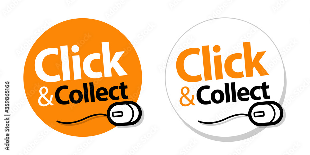 Click and collect with computer mouse Stock Vector | Adobe Stock