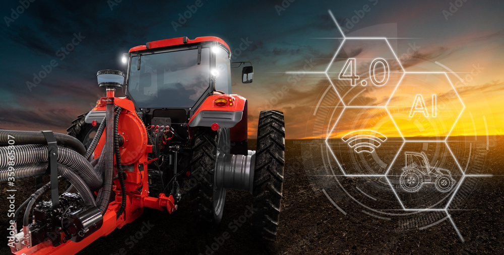 Autonomous tractor with artificial intelligence. Digitalization and ...