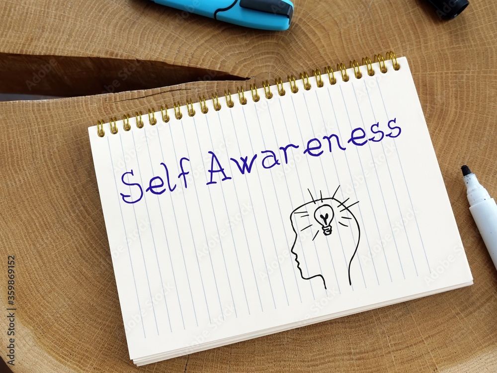 Self Awareness inscription on the page. Stock Photo | Adobe Stock