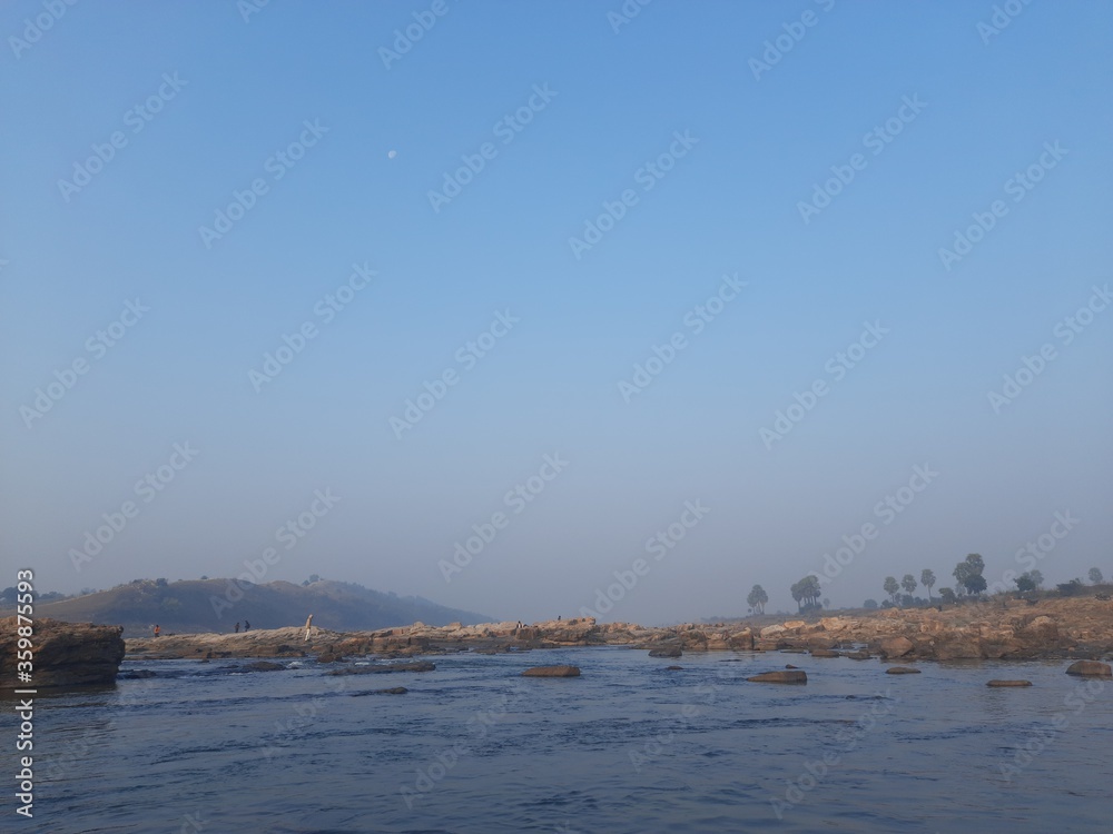 Barakar river karamdaha Ghat, border of Dhanbad Jamtara.This photo is ...