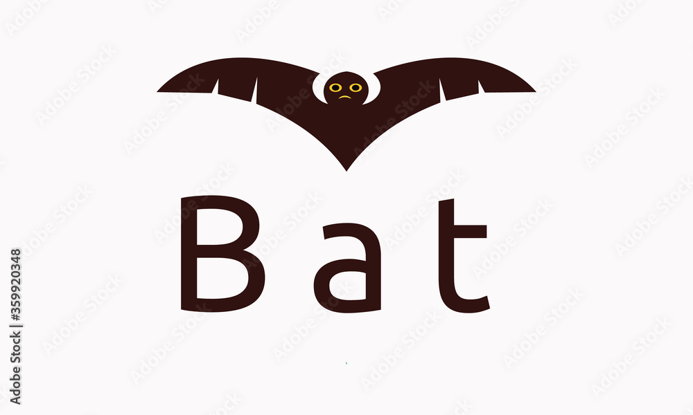 Bat Logo Stock Vector | Adobe Stock