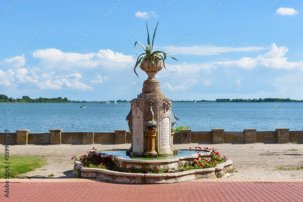 Subotica, Serbia-June 19, 2020: 17th century water fountain of the ...