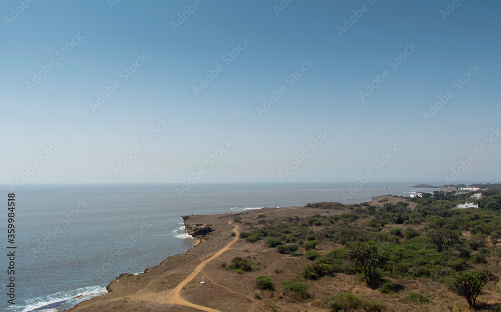 Diu, beautiful view of Arabian Sea from the INS Khukri memorial in Diu ...