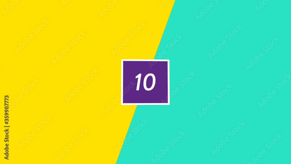 Square and Circular Countdown Transition Stock Template | Adobe Stock