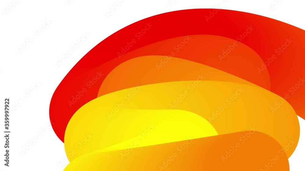 Vidéo Stock beautiful gradients with shades of red yellow flow along ...