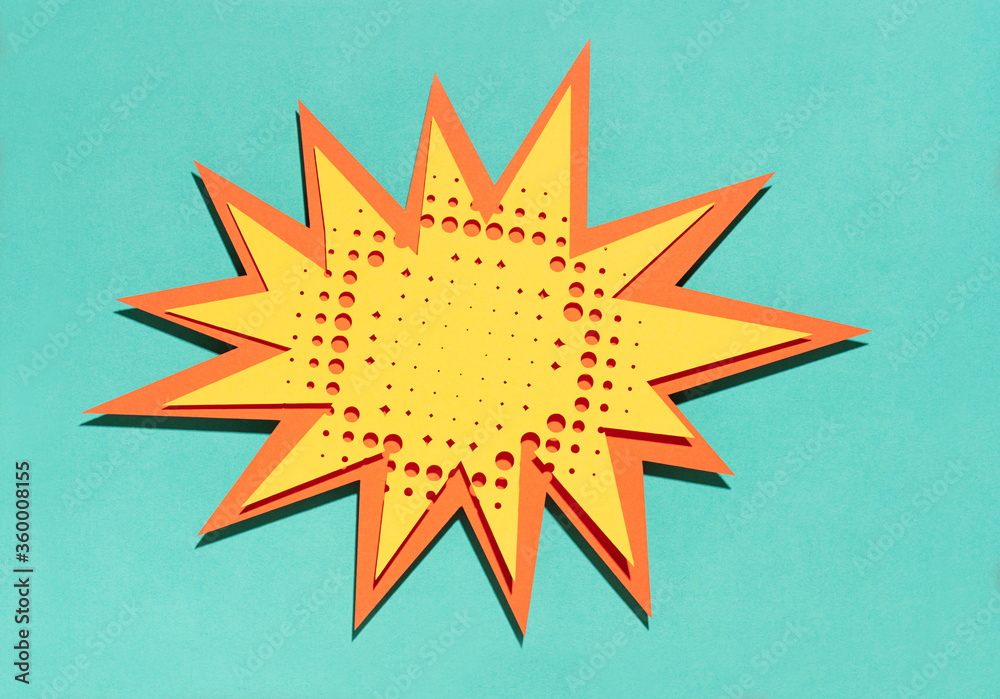 Paper explosion effect Stock Photo | Adobe Stock