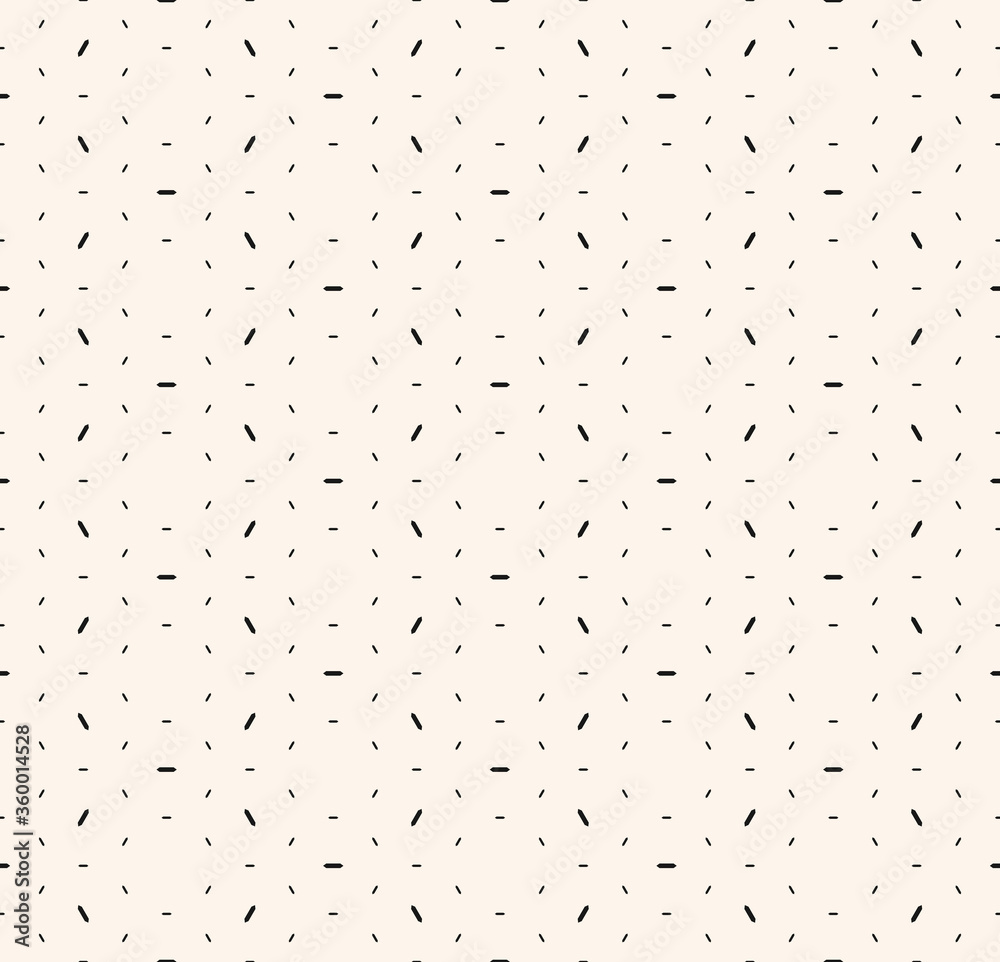 Vector minimalist seamless pattern. Black and white minimal geometric ...