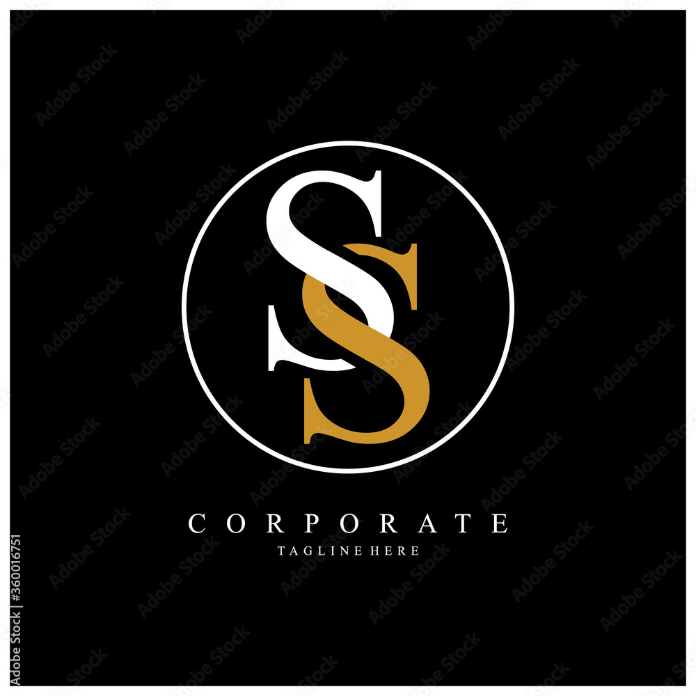 ss letter logo corporate. ss vector logo. bussines logo design Stock ...