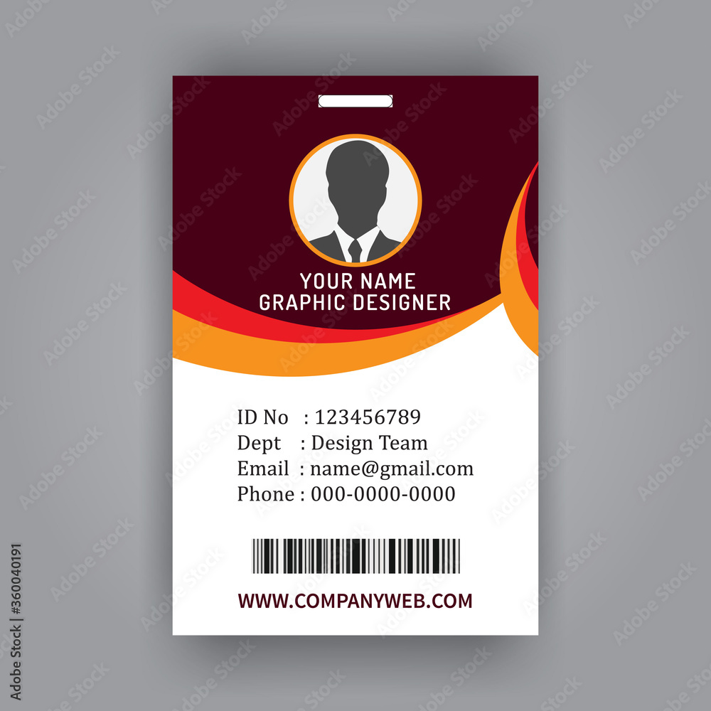 Poster New Corporate Executive Office ID card Template Design – Wall ...