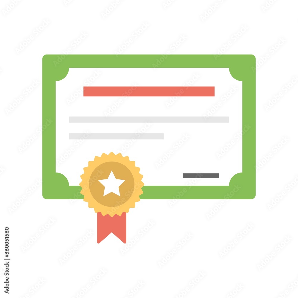 Academy success certificate icon. Graduation diploma sign. Award ...
