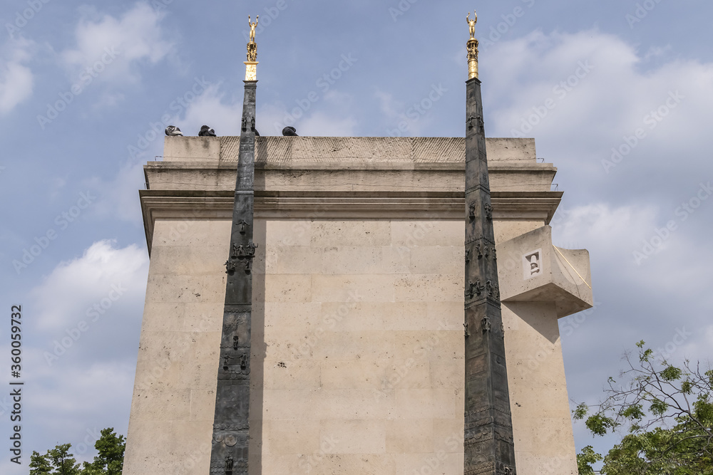 Monument of Human Rights (Monument des Droits de l'Homme, 1989) in ...