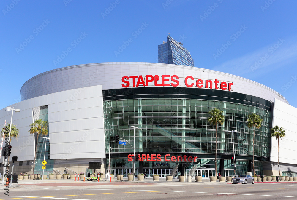 Los Angeles, California, USA - March 17, 2014: The Staples Center in ...