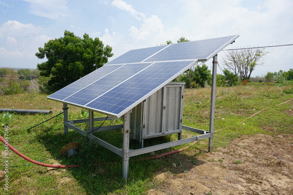 Mini photovoltaic solar modules for producing electricity, Power plant ...