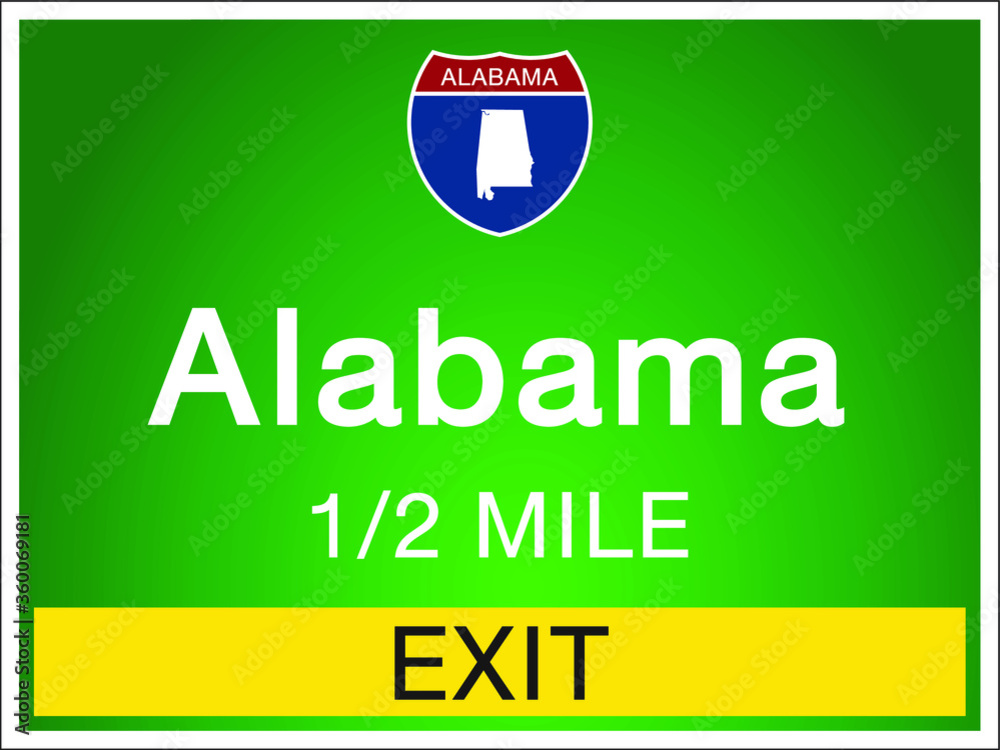 Roadway sign Welcome to Signage on the highway in american style ...