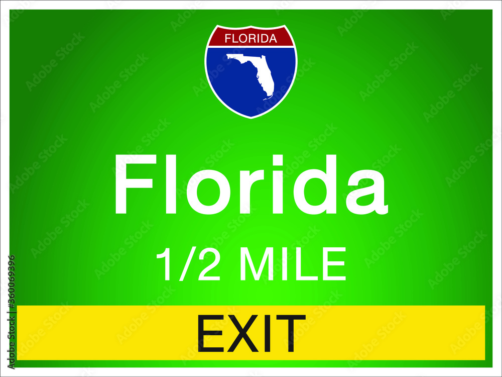 Roadway sign Welcome to Signage on the highway in american style ...