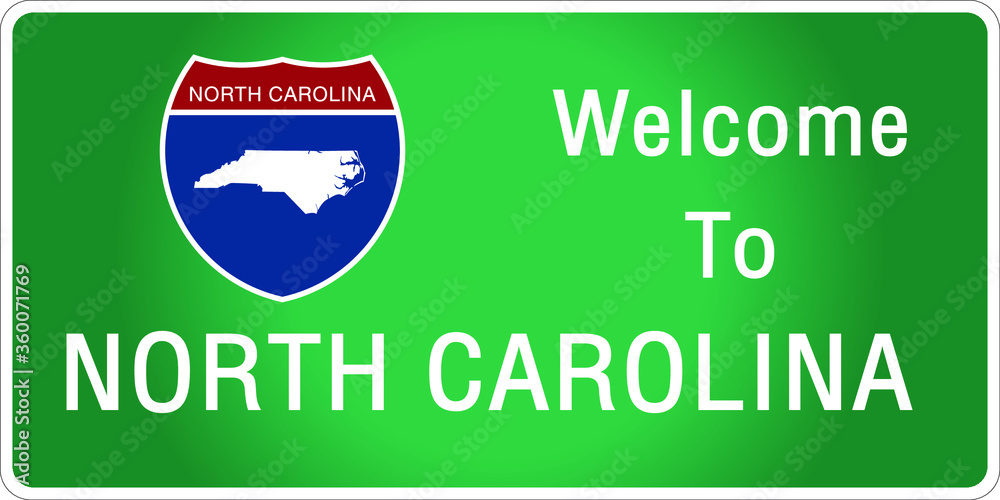 Roadway sign Welcome to Signage on the highway in american style ...