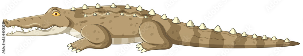 Alligator cartoon character isolated on white background Stock Vector ...