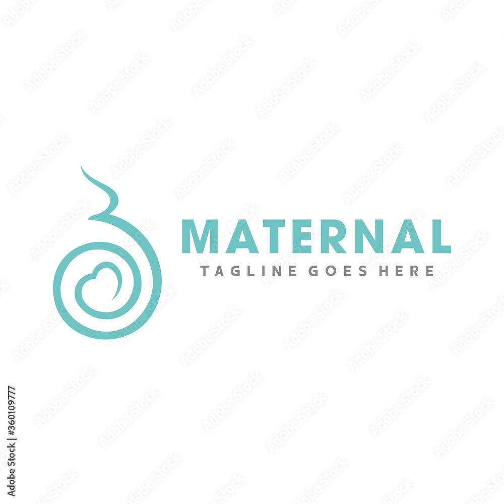 Maternal Logo, Maternal Health Logo Design Stock Vector | Adobe Stock