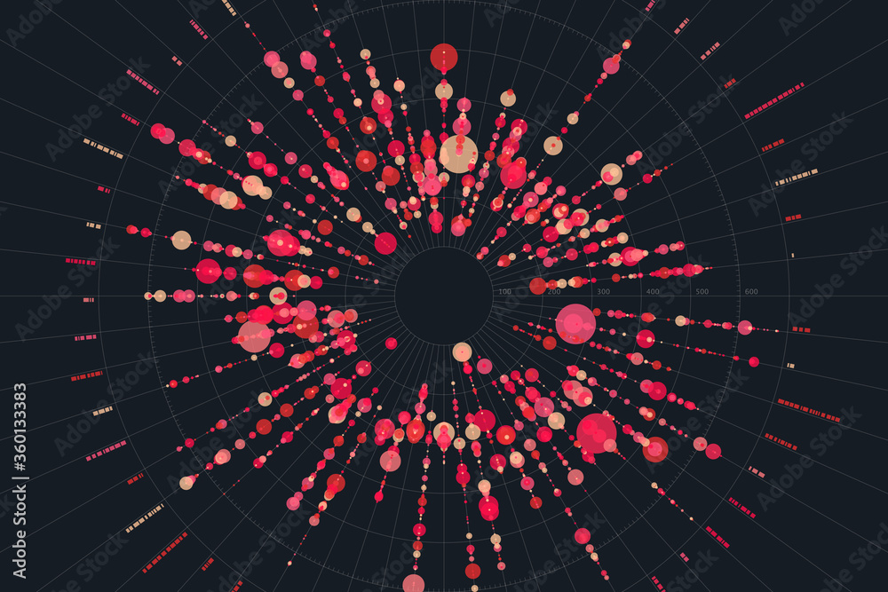 Big data visual concept. Radial infographics design. Complex big data ... Big data visual concept. Radial infographics design. Complex big data ...