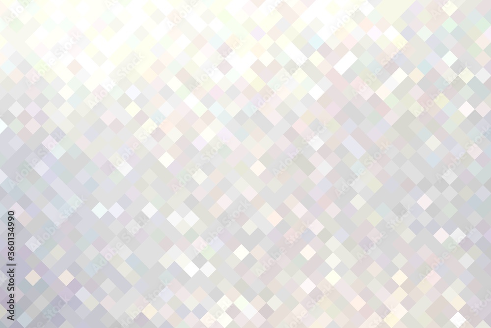 Geometric brilliance background. Shimmer white mosaic pattern. Stock ...