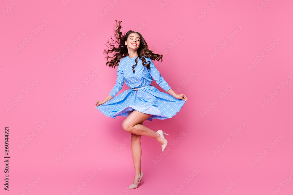 Full length body size view of her she nice-looking attractive lovely ...