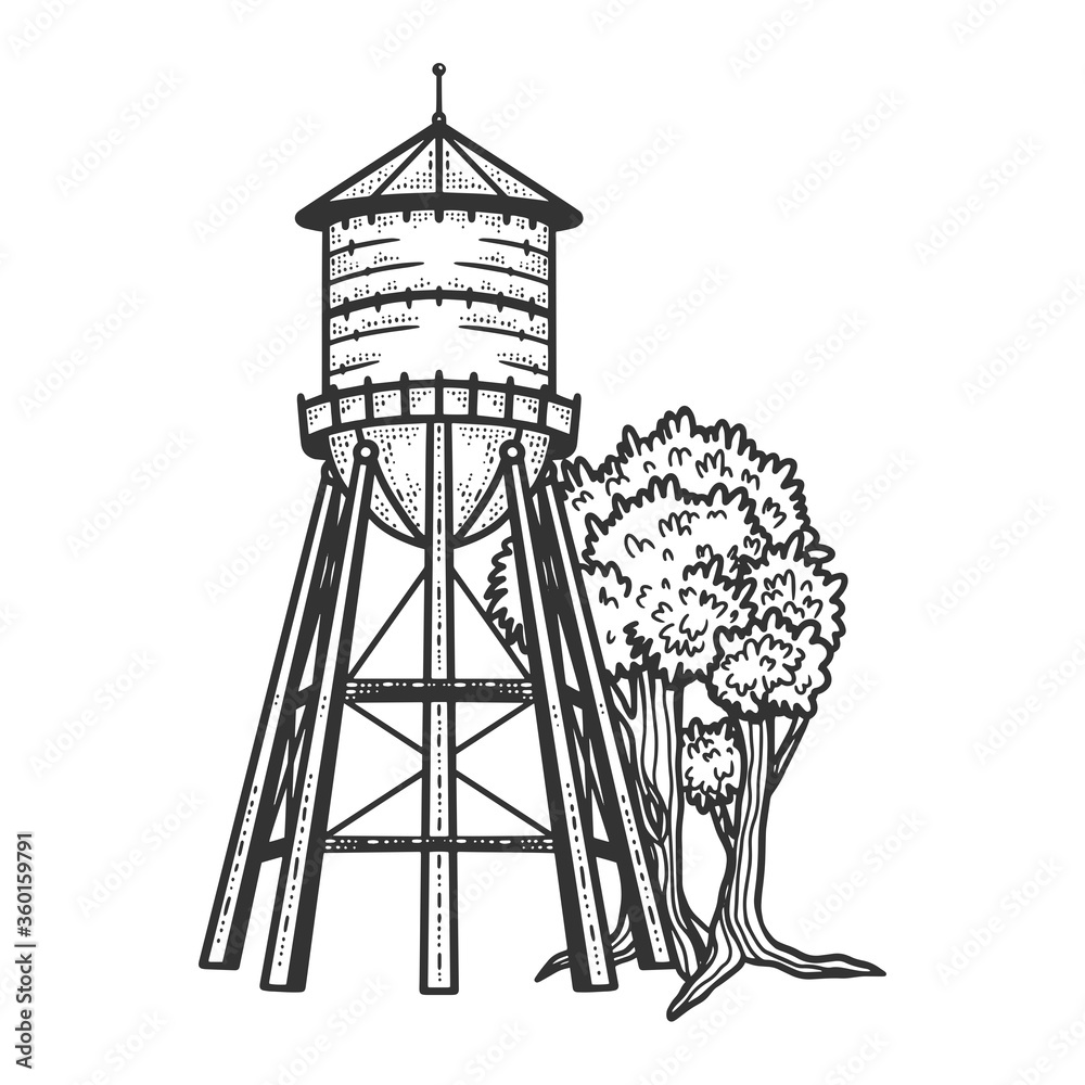 Tower Clipart Black And White