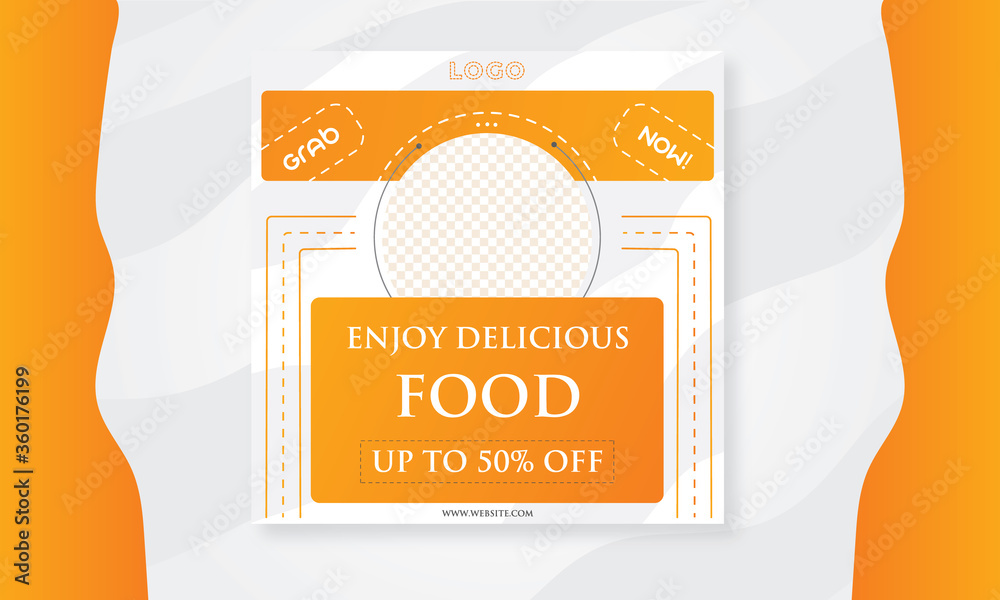 social media post illustrator food fresh advertising facebook Instagram ...