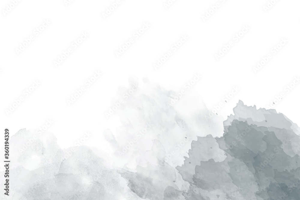 Soft gray abstract watercolor background Stock Vector | Adobe Stock