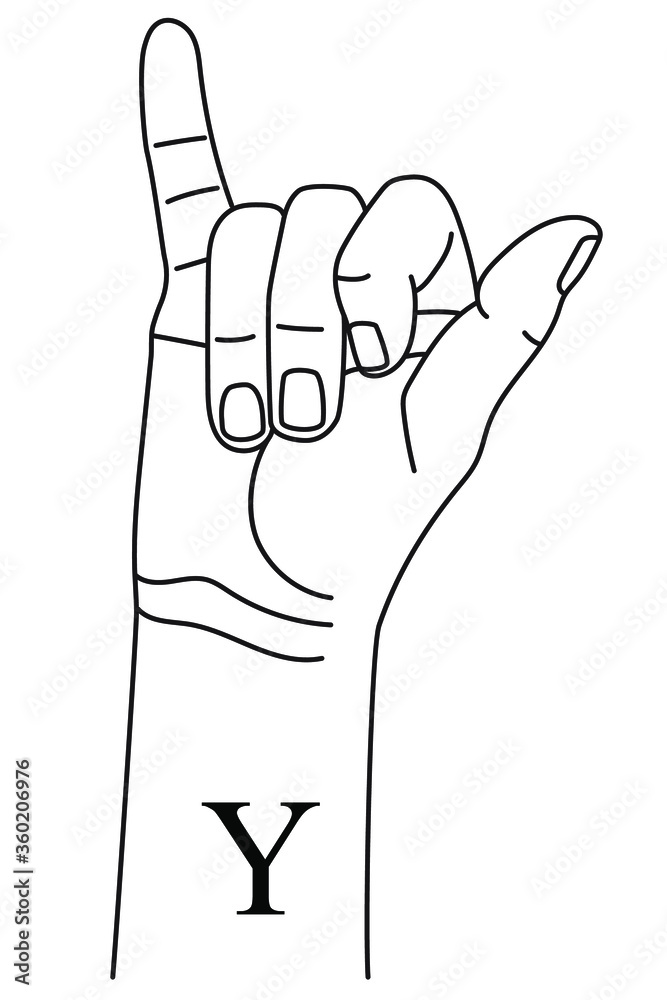 Phone Y Sign Language