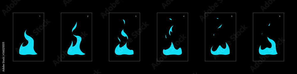 Water explosion effect. Explosion animation effect. Animation sprite ...