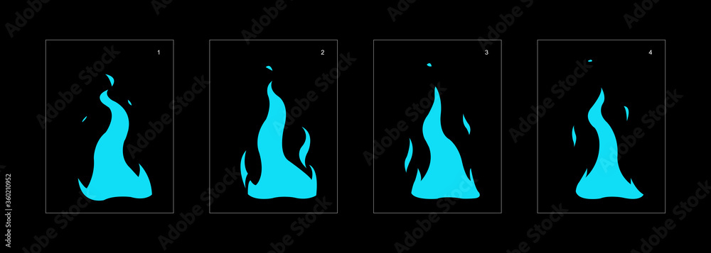 Vetor de Water explosion effect. Explosion animation effect. Animation ...