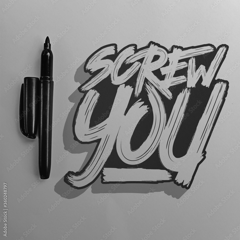 This Screw You Motivation Quote design is perfect for print and ...