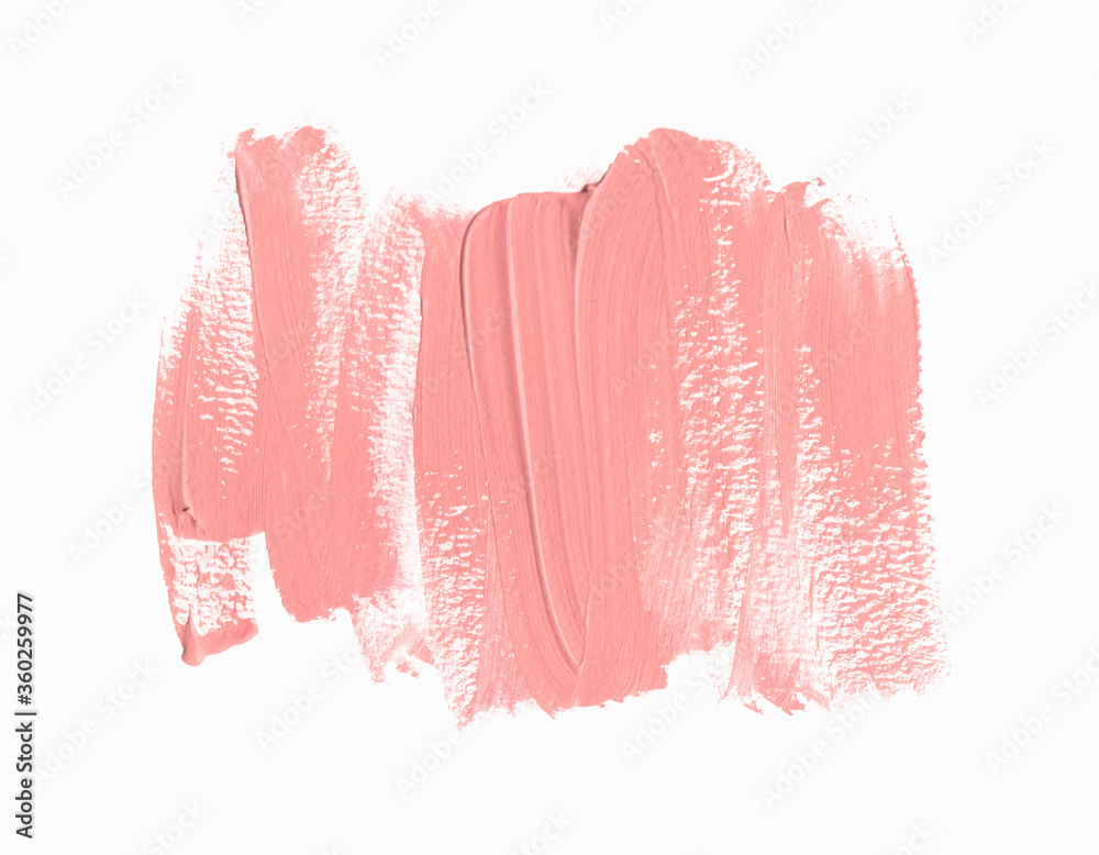 Lipstick smudge design background isolated on white background. Make-up ...