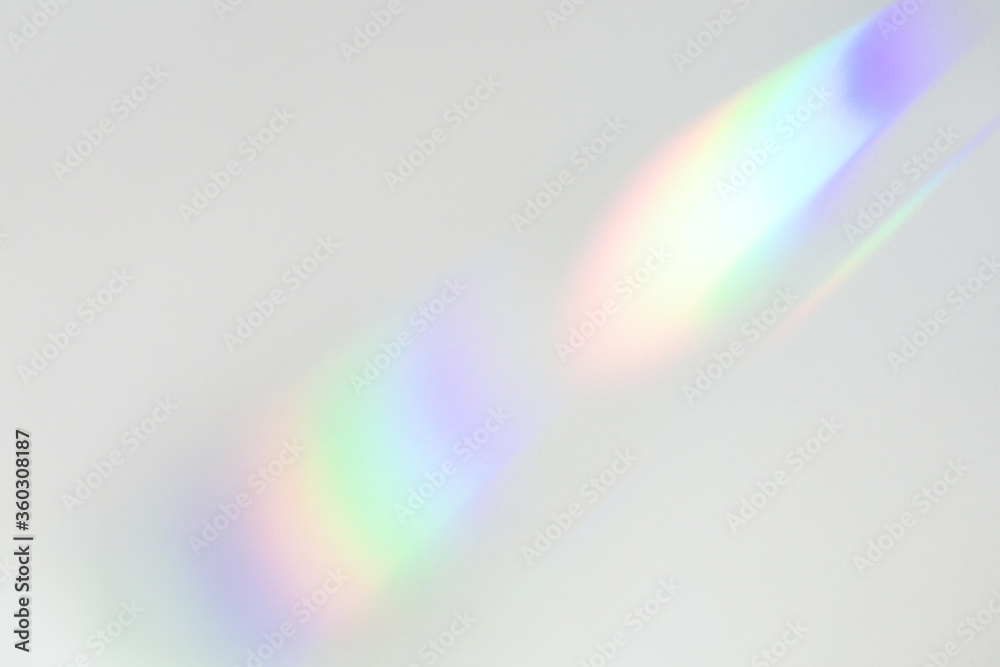 Blurred rainbow light refraction texture overlay effect for photo and ...