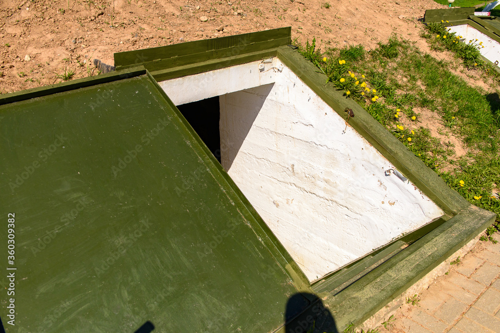 MINSK, BELARUS - MAY 4, 2018: Entrance to the Militar Bunker, Historic ...