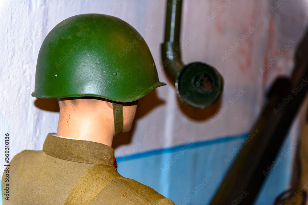 MINSK, BELARUS - MAY 4, 2018: Soldiers inside a Militar Bunker ...